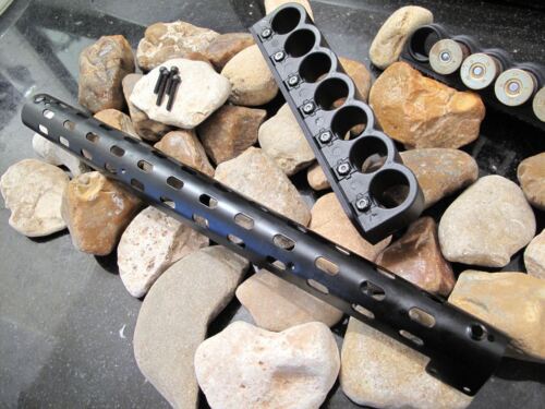 STEEL MOSSBERG 500 Heat Shield + Sidesaddle 12 Gauge 7rd Shell Holder ...