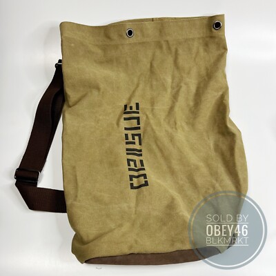 Orisue Bison Top Load Canvas Brown Duffle Bag | eBay