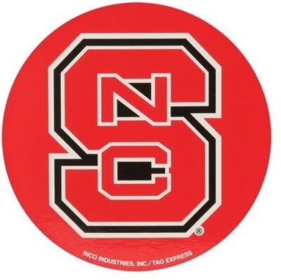 North Carolina State Wolfpack Decal 4" x 4" Round Decal NC State ...