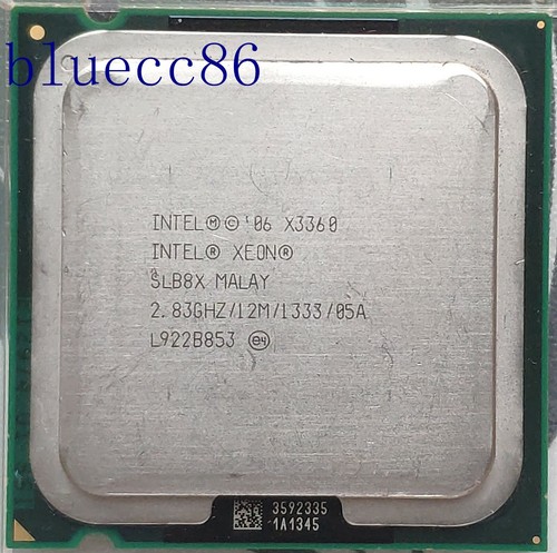 Intel Xeon X3360 LGA 775 2.83 GHz 1333 MHz Quad-Core CPU Processor ...