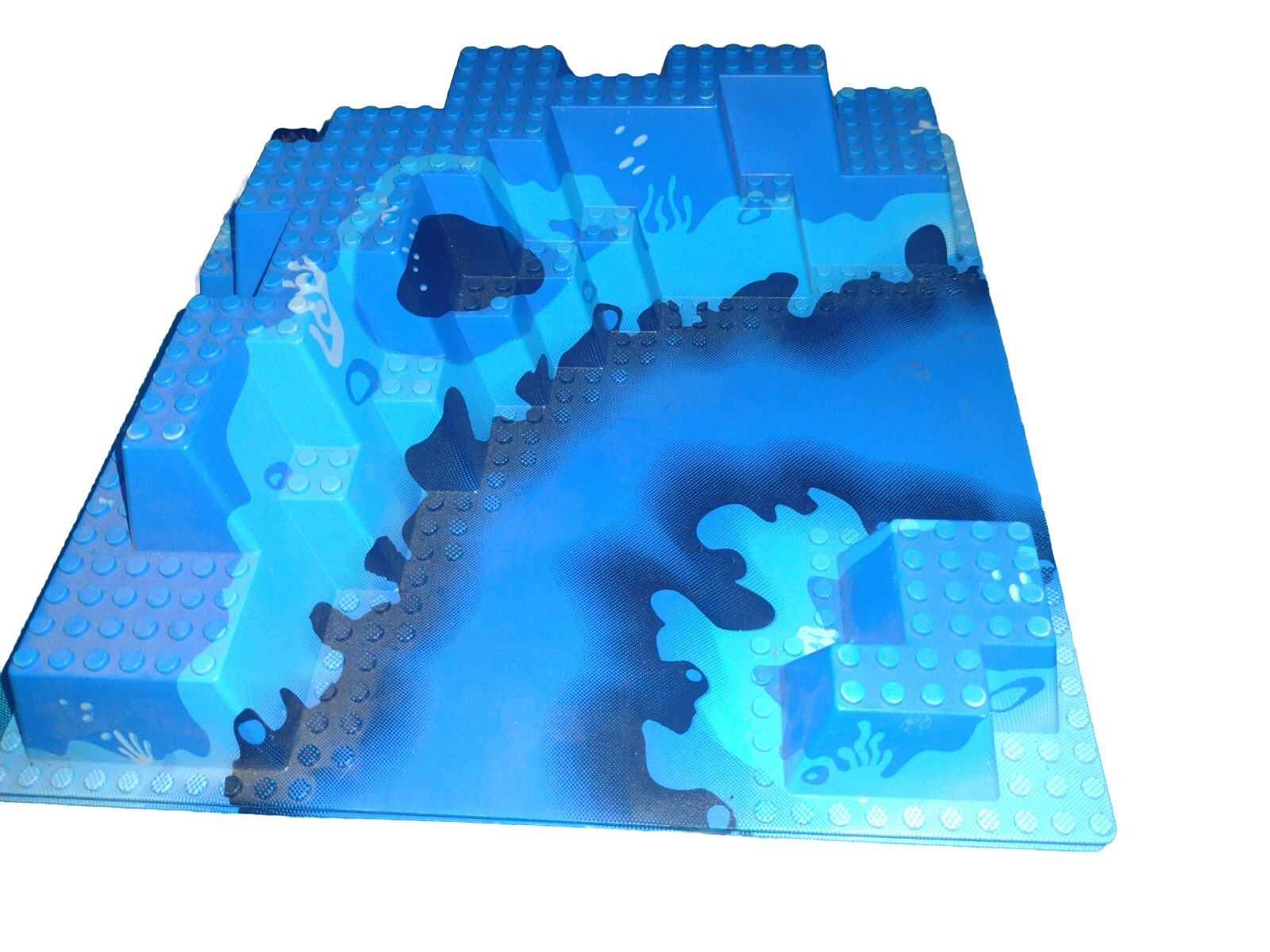 LEGO 6024PX1 Baseplate Raised 32x32 Canyon W/blue Underwater Pattern ...