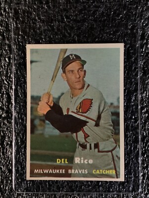 1957 Topps Baseball #193 Del Rice EX/MT | eBay