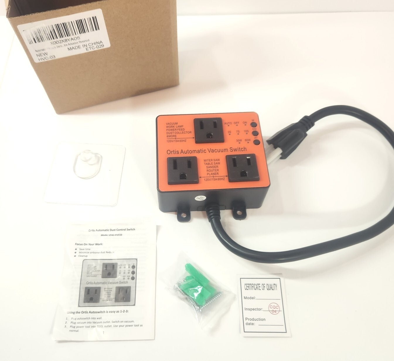 NEW Ortis Automatic Vacuum Switch Dust Control Autoswitch for More ...