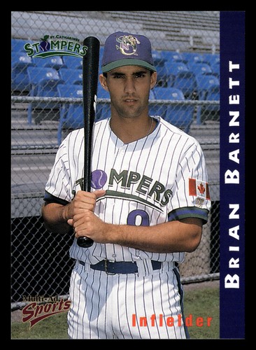 Brian Barnett 1998 Multi-Ad St. Catharines Stompers #3 MINORS ROOKIE | eBay