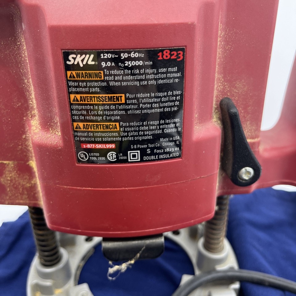 Skil Model 1823 Plunge Router - 9A 25,000 RPM 1¾HP - Working! | eBay