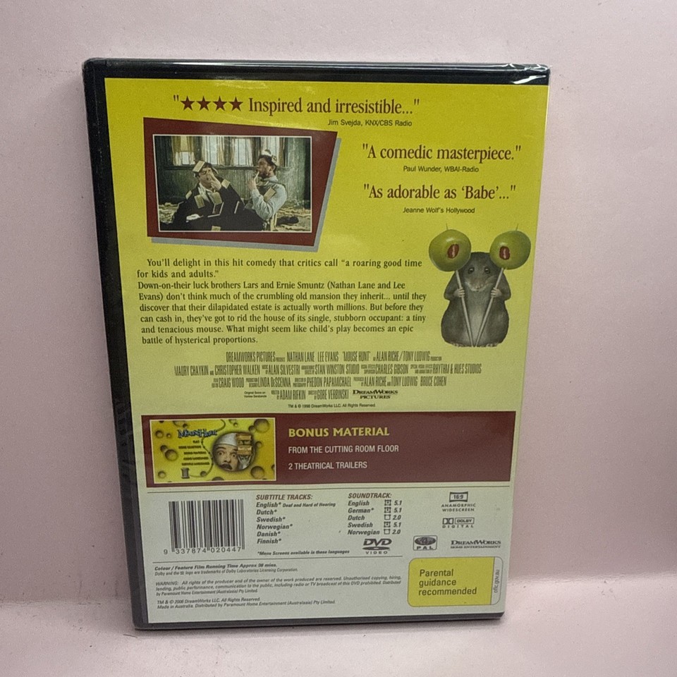 BRAND NEW! Mouse Hunt - DVD R4 Movie Sealed | eBay