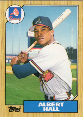 Albert Hall 1987 Topps Traded Baseball card #41T Atlanta Braves | eBay