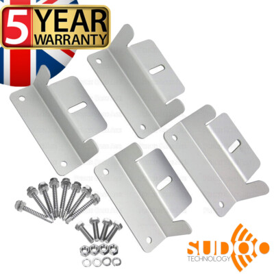 Solar Panel Z Brackets Mounting w/ Stainless Fixings Caravan Roof ...