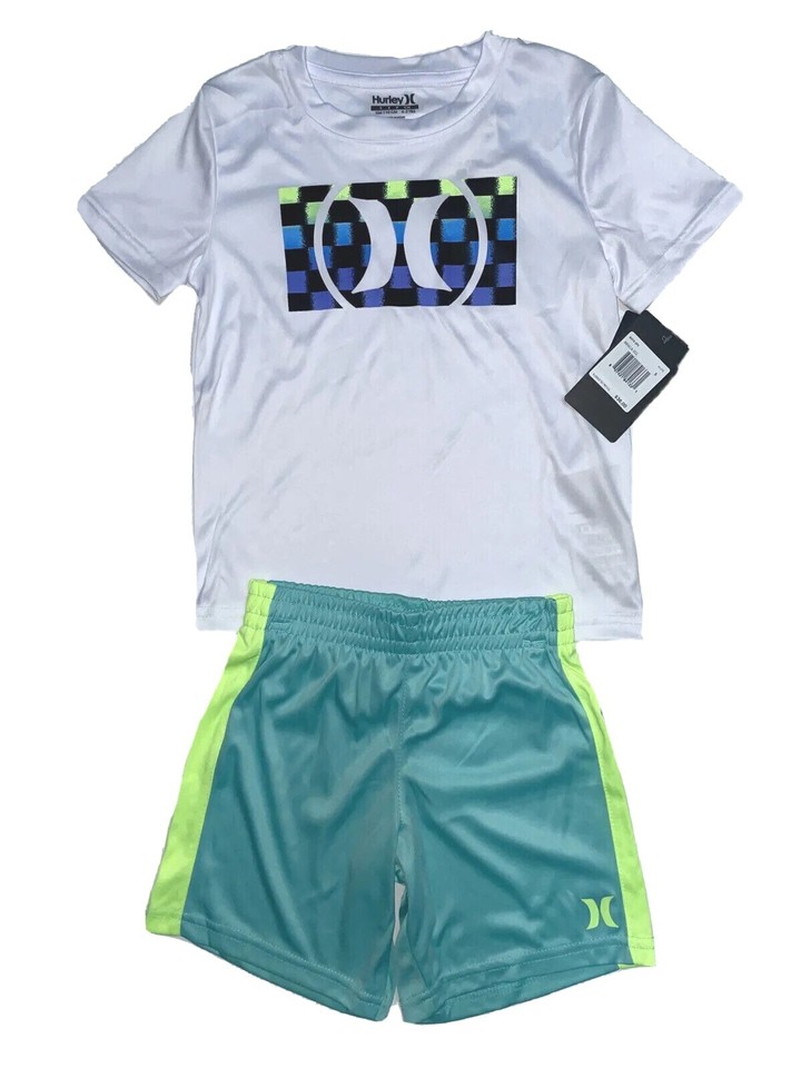 HURLEY Boys Short Sets; Assorted Styles & Sizes 4, 5, 6 or 7, NWT, $36 ...
