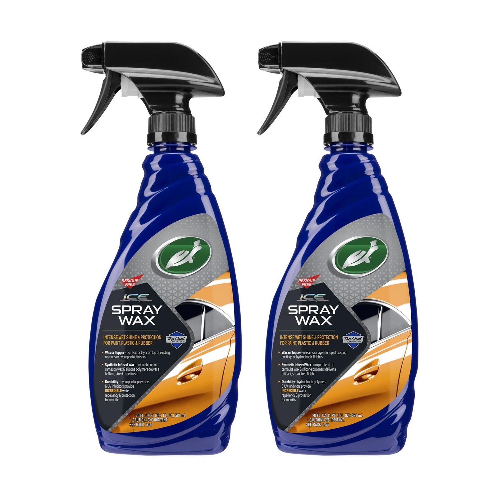 Turtle Wax Ice Spray Wax High Shine Long Lasting Car Wax 20 Fl Oz (2 ...