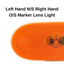 3Pc Mercedes Sprinter 2014 Onwards Side Marker Lens LED Lamp Amber ...