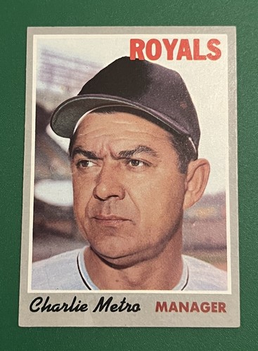1970 Topps #16 Charlie Metro MG RC EX | eBay