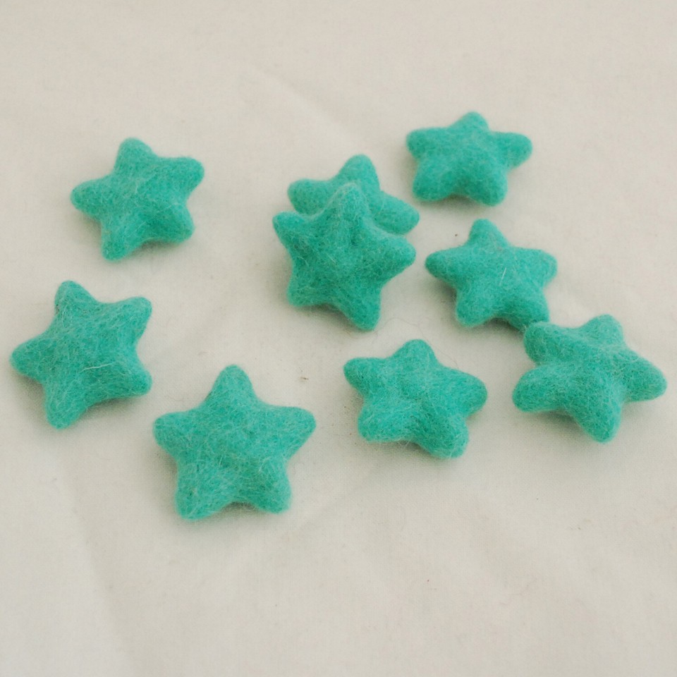 100% Wool Felt Stars - 10 Felted Stars - 90 Colours to choose | eBay