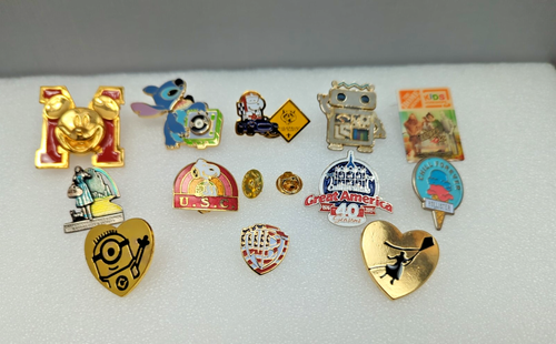 Lot of 12 Cartoon Like Pin Backs | eBay