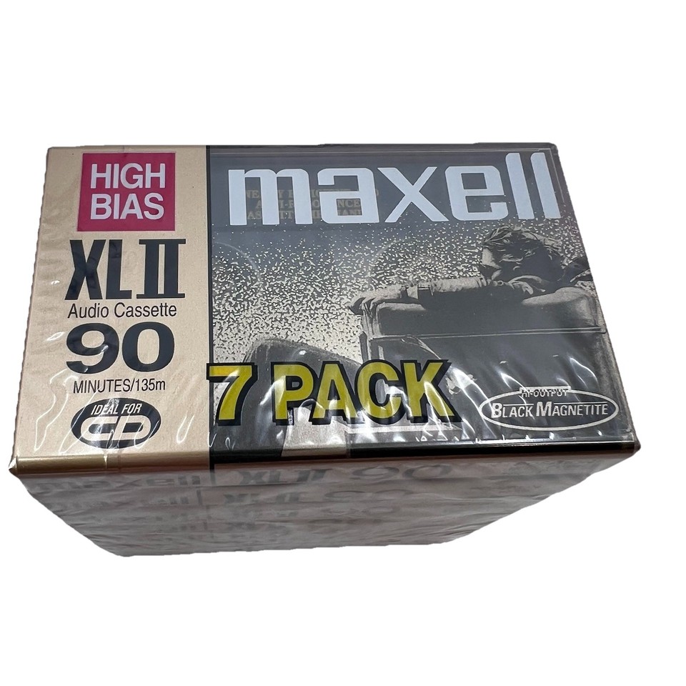 Maxell XLII 90 High Bias XL II Audio Cassette Tapes 90 Minutes - 7 PACK ...