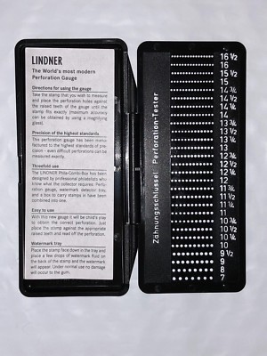 STAMP PERFORATION GUAGE BY LINDNER- PHILA-COMBI-BOX - **WE HELP OUR ...