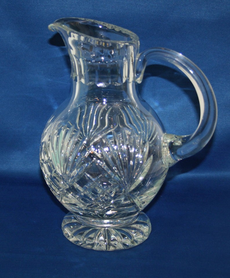 Vintage POLONIA Crystal Ball Pitcher Made in Poland Heavy 24 % Lead ...
