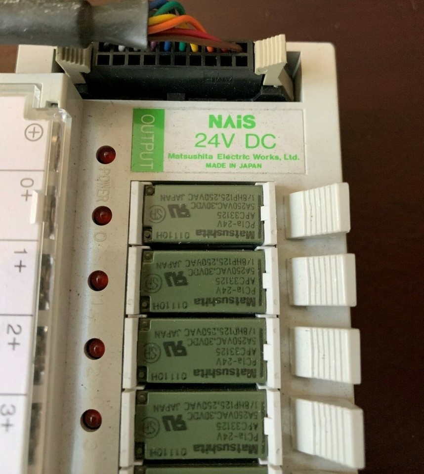 NAIS RT1-OD08-24V-S 8 Relay Base 24VDC w/6 relays and cable | eBay
