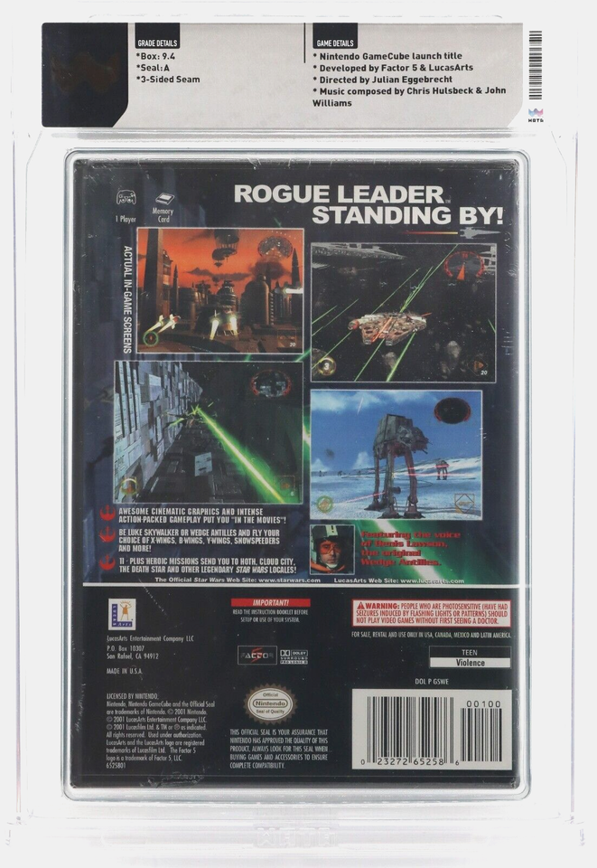 Star Wars Rogue Leader Rogue Squadron II Nintendo GameCube Wata 9.4 A ...