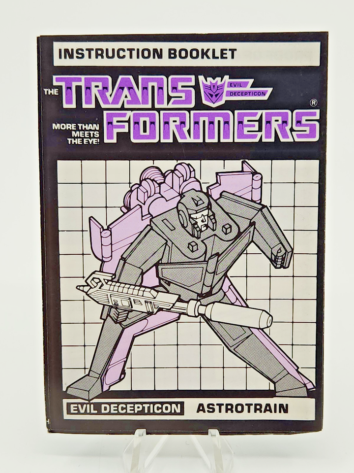Hasbro Transformers NM G1 Astrotrain - 100% Complete w/ Booklet, Tech ...