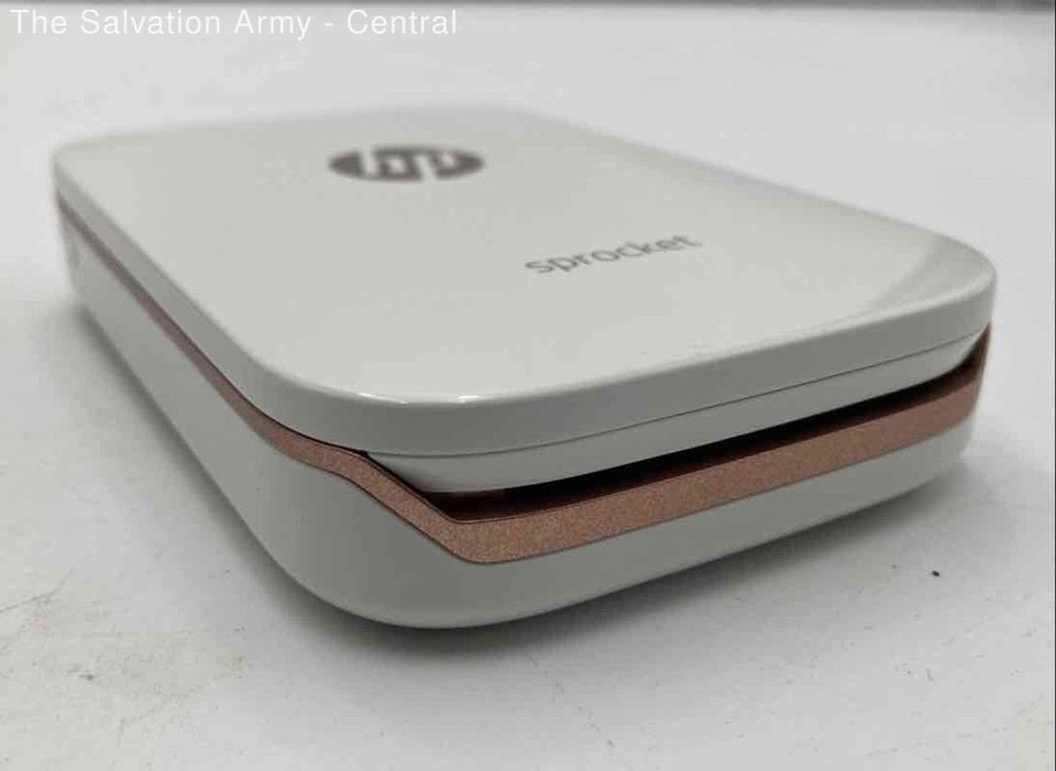 HP Sprocket White Rose Gold Portable Instant Pocket Zink Zero Ink Photo ...