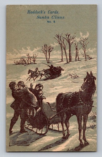 Haddocks Cards Santa Claus People Horses Sleigh P3 | eBay