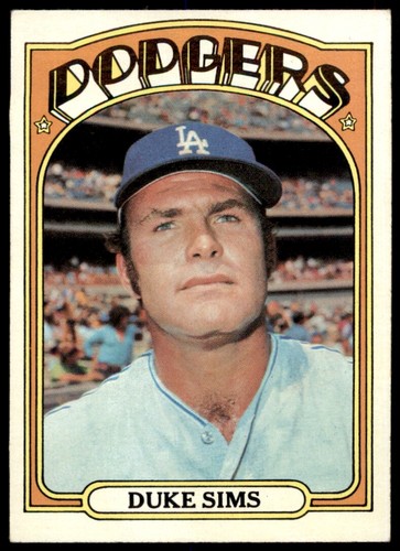 1972 TOPPS DUKE SIMS 63 EX BASEBALL LOS ANGELES DODGERS | eBay