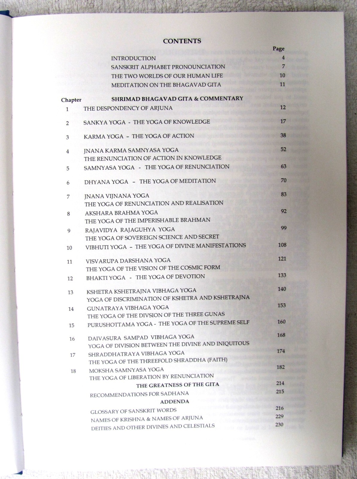 Bhagavad Gita Hardback - commentary by Swami Chidbhavananda | eBay UK