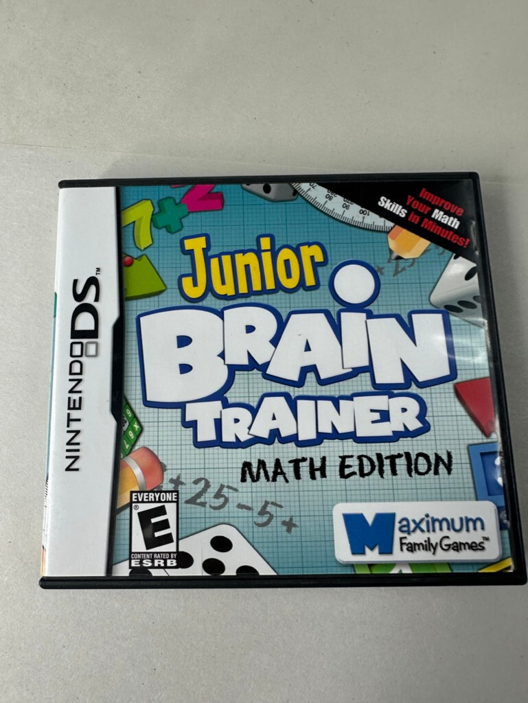 Junior Brain Trainer Math Edition (Nintendo DS, 2011) CIB Tested ...