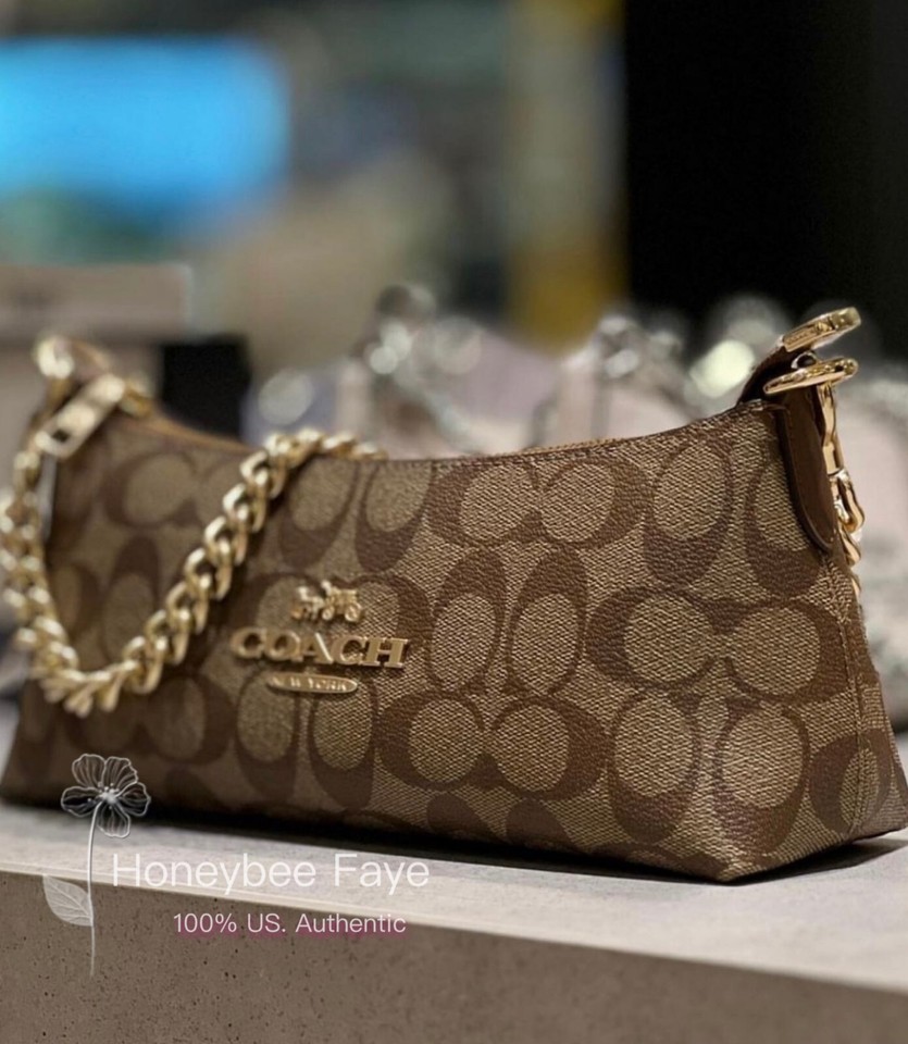 NWT Coach Charlotte Shoulder Bag In Signature Canvas CL656/CL405 | eBay