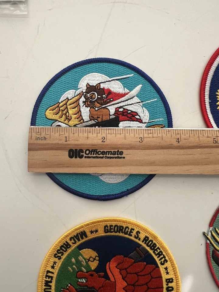 5 WWII USAAF embroidered PATCH GROUP 332 FG TUSKEGEE RED TAILS FLIGHT ...