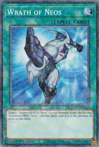 Yugioh - Wrath of Neos - 1st Edition NM - Free Holographic Card | eBay