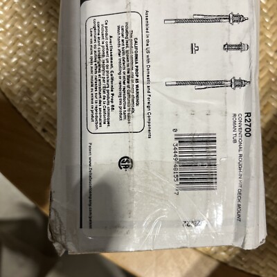 Delta R2700 Conventional Rough-in Kit for Deck Mount Roman Tub | eBay