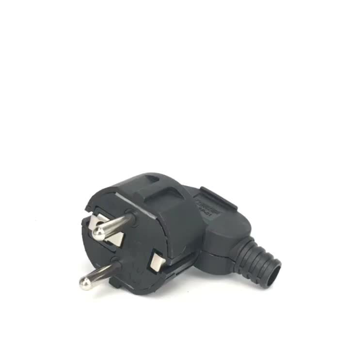 Euro Plug Schuko European Heavy Plug Top Connector 16 Amp Whi & Blk *Uk ...