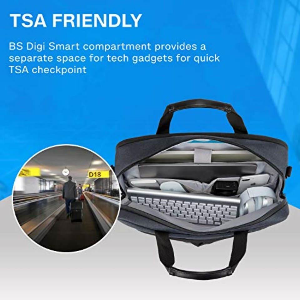 Laptop Bag,15.6 In Business Briefcase, Lockable Computer Bag Work Bag ...