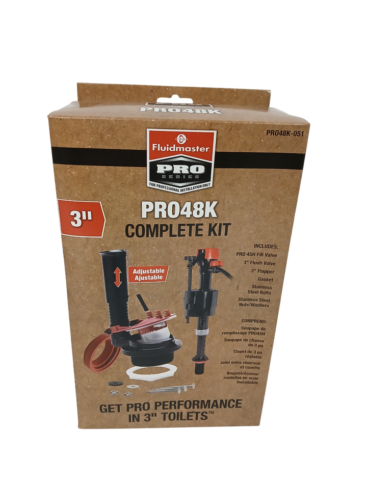 5 PACK NEW Fluidmaster PRO Series 3 in. Complete Toilet Tank Repair Kit ...