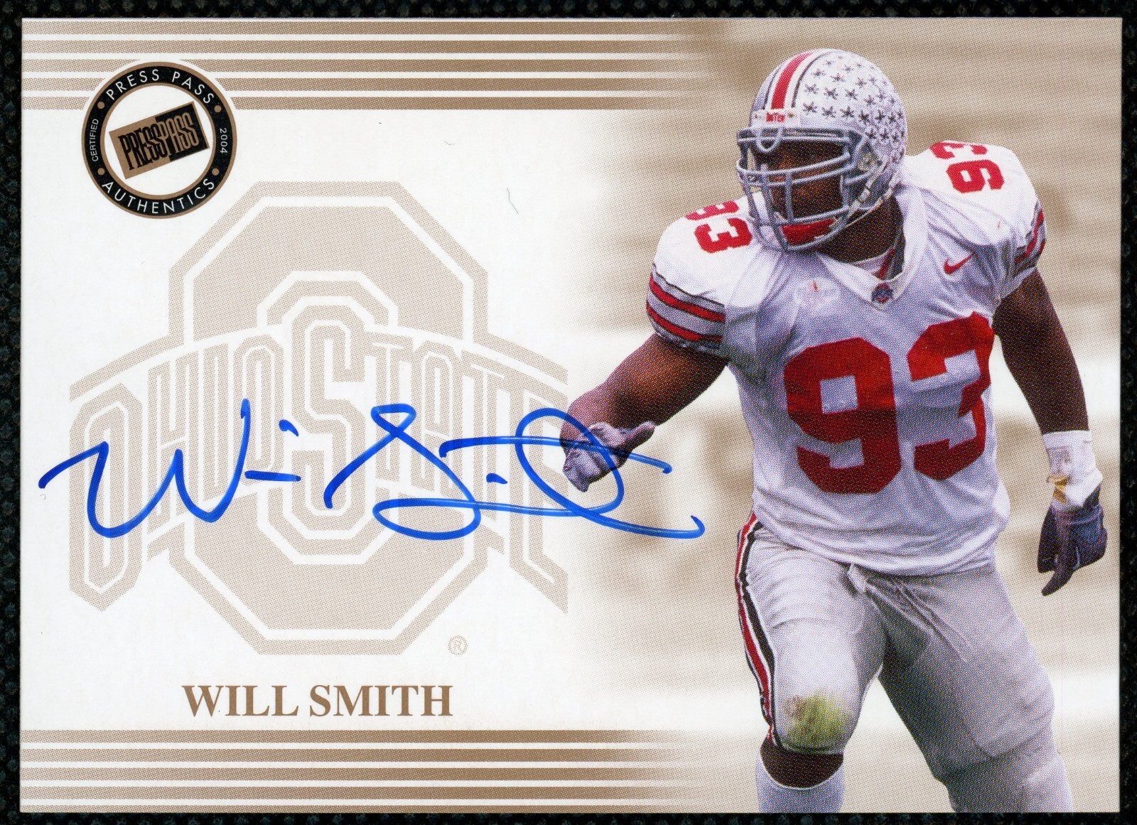 2004 Press Pass Will Smith Rookie RC Autograph Ohio State Buckeyes | eBay