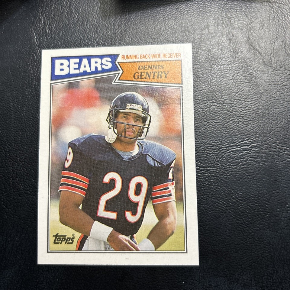 B35d #49 Dennis Gentry 1987 Topps Rookie Chicago Bears b35d-2 | eBay