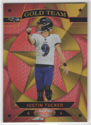 2023 Certified Gold Team Mirror Orange #9 Justin Tucker /149 | eBay