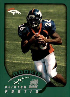 2002 Topps Clinton Portis Rookie Card #326 Broncos Redskins Miami | eBay