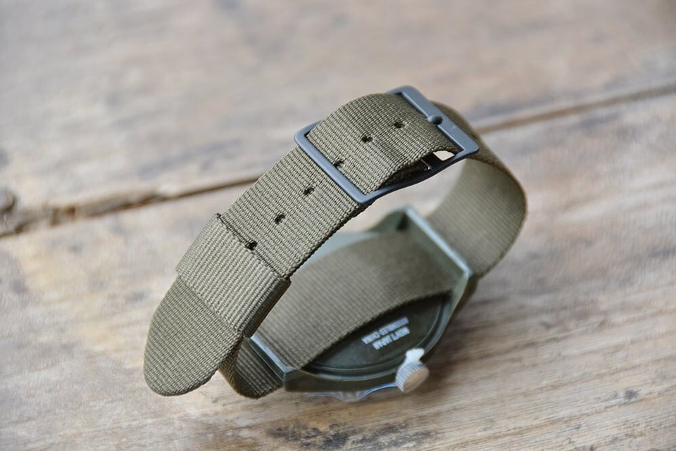 Timex Watch TW2P88400 Vietnam Original Camper 36mm Black Dial Nylon ...
