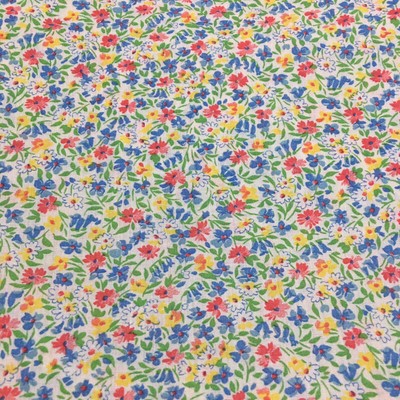 Vintage Florals Lightweight Polyester Fabric by the HALF YARD | eBay