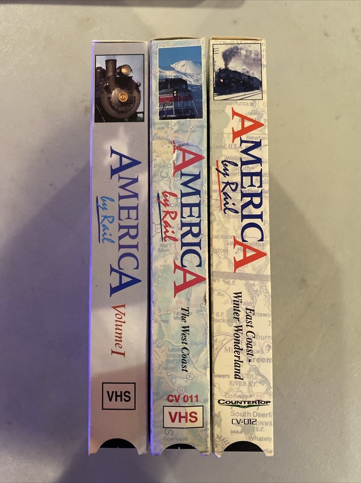 VHS Lot America By Rail Greg Scholl Les Jarrett 1994 1995 1996 Amtrak ...