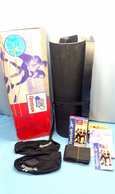 Reebok Slide 6' Lateral Training Mat Aerobic Fitness Exercise Booties ...