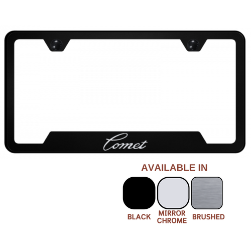Ford Comet Laser Etched Logo Notched License Plate Frame Official ...