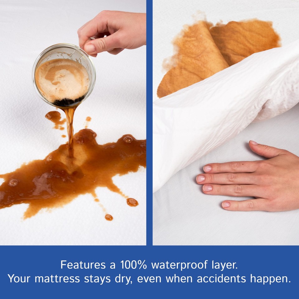 RV Short Queen Mattress Protector (60" Wx75 L) Waterproof Zippered ...