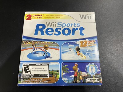 Nintendo Wii - Wii Sports / Sports Resort 2 in 1 Empty Sleeve Only - No ...