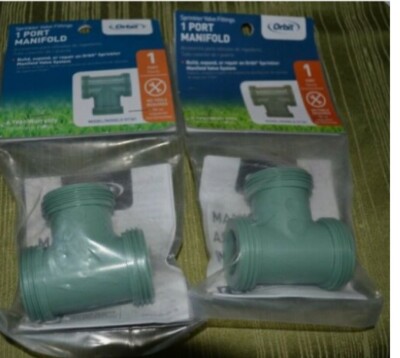 2 PACKS NEW Orbit Sprinkler System Valves 1 Port Valve Manifold 57181 ...