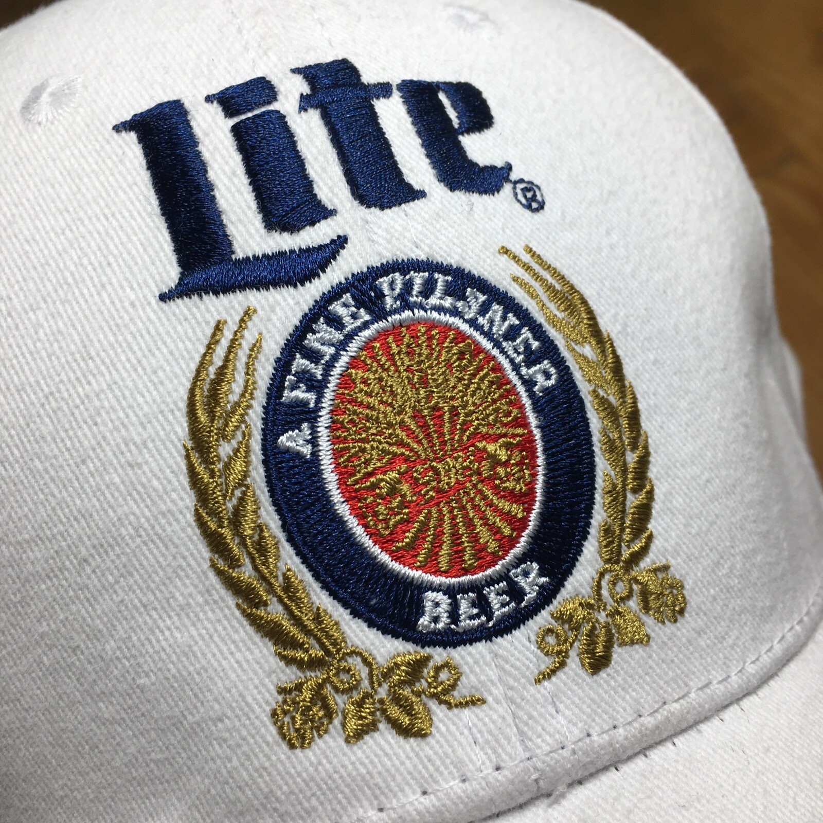 VINTAGE Miller Lite Logo Baseball Cap Milwaukee BEER … - Gem