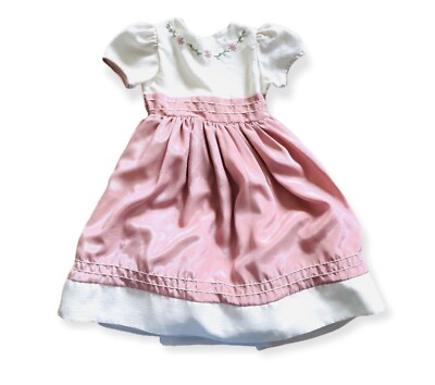 Princess Kloset Pink Rose Dress Pink Girls sz 6 Little House Prairie ...